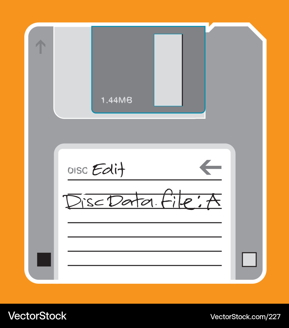Floppy disc Royalty Free Vector Image - VectorStock
