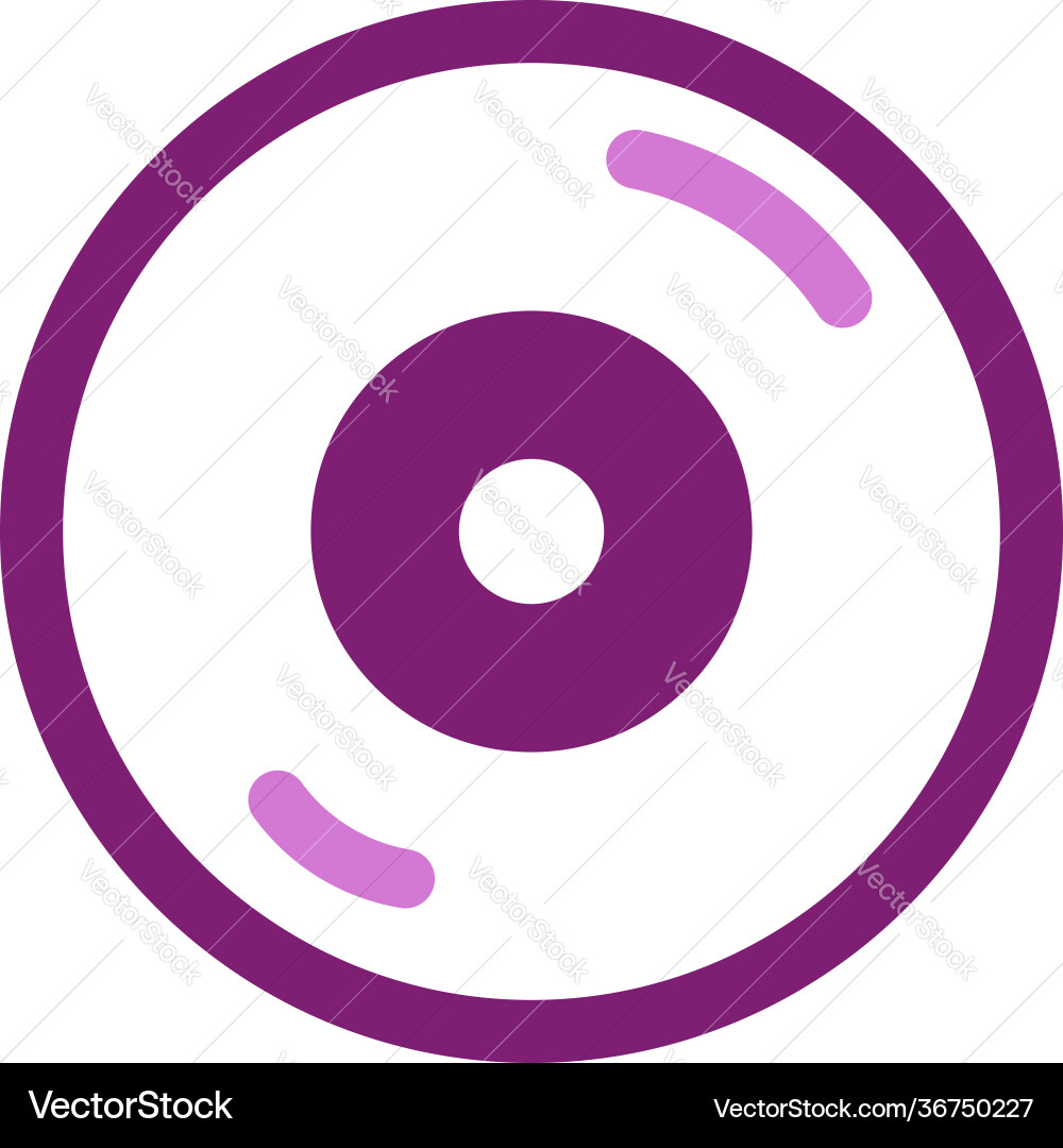 Pink record on a white background Royalty Free Vector Image