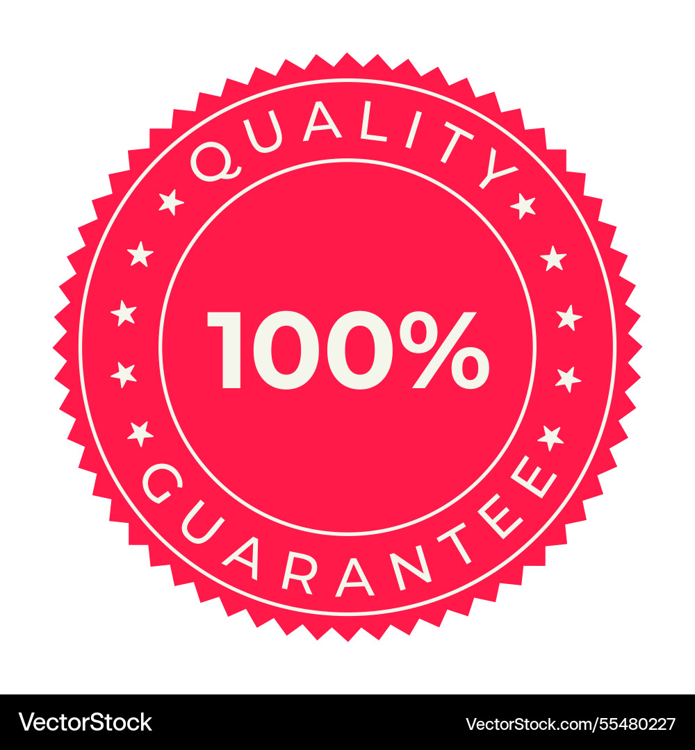 Quality guarantee mark Royalty Free Vector Image