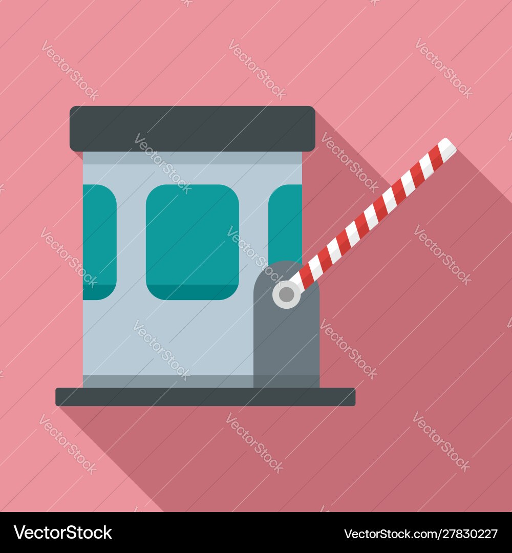 Toll road icon flat style Royalty Free Vector Image