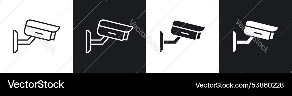 Cctv Symbol gesetzt Lizenzfreies Vektorbild - VectorStock