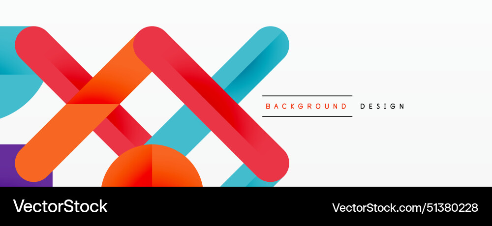 Colorful logo with circle on white background Vector Image