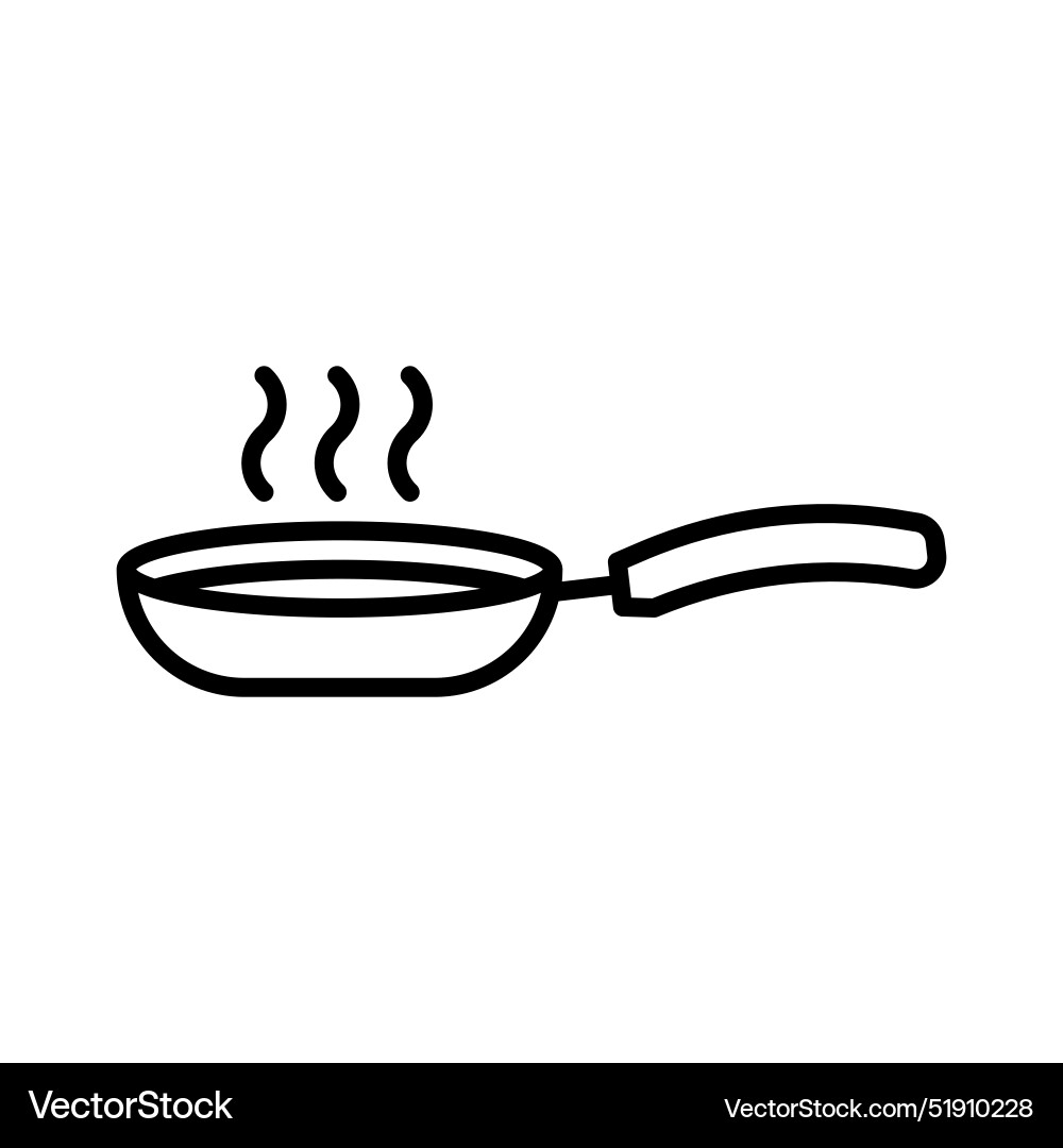 Cooking frying pan icon ideal for culinary Vector Image