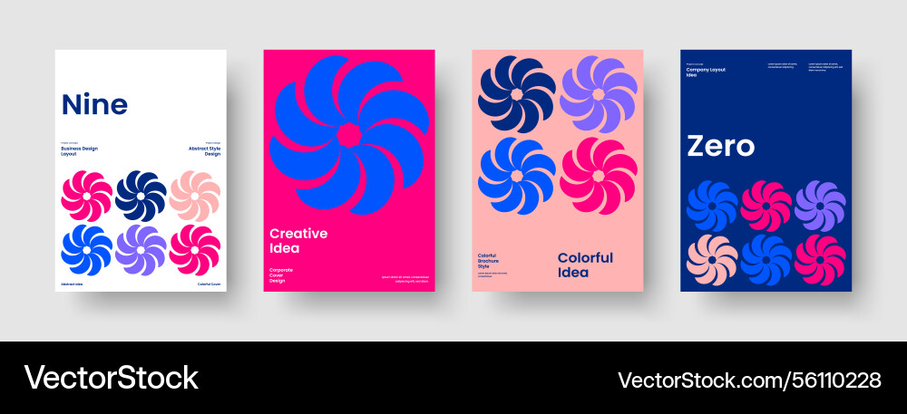 Creative poster design modern business Royalty Free Vector