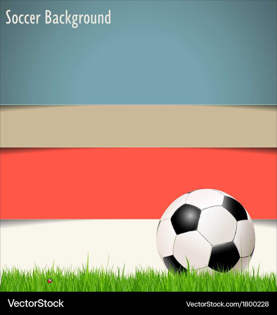 Soccer Field Background Royalty Free Vector Image
