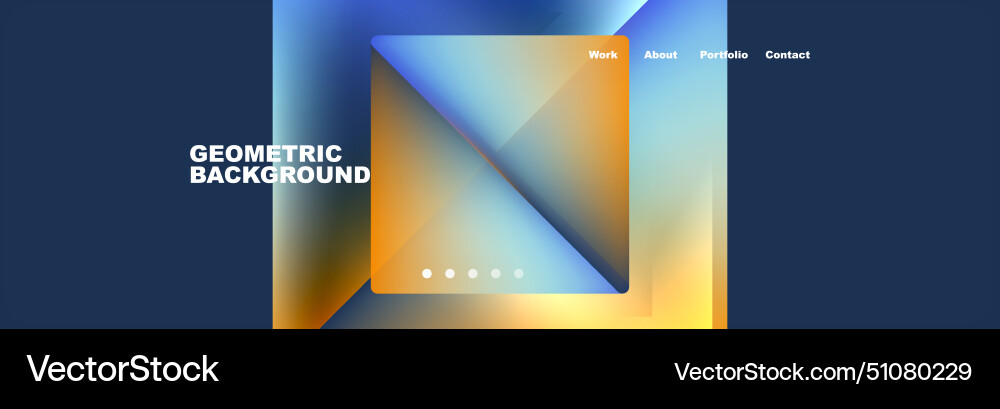A blue and yellow geometric background Royalty Free Vector