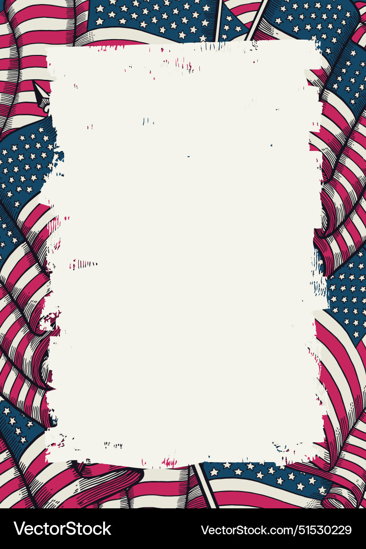 American background for national celebration Vector Image