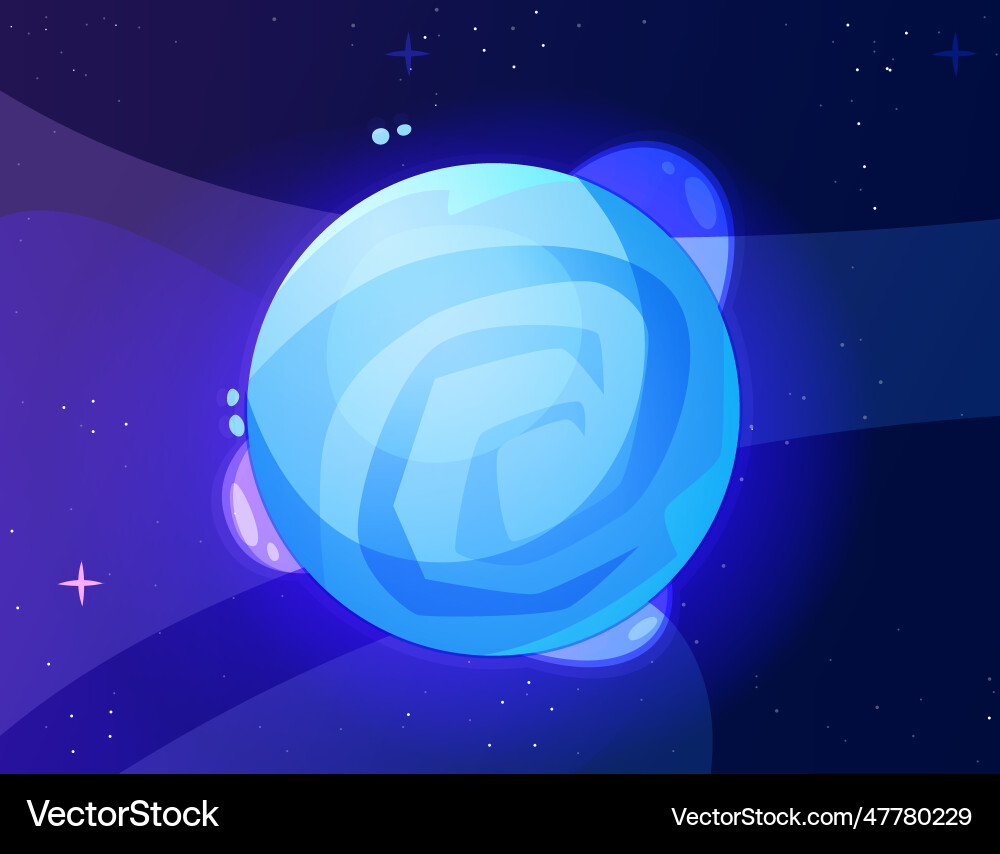 Cosmic Planet Icon Royalty Free Vector Image - VectorStock