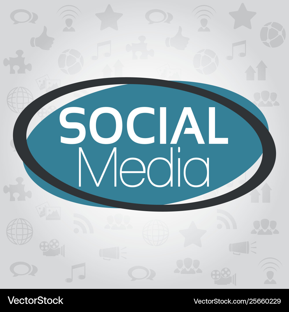 Graphic social media Royalty Free Vector Image