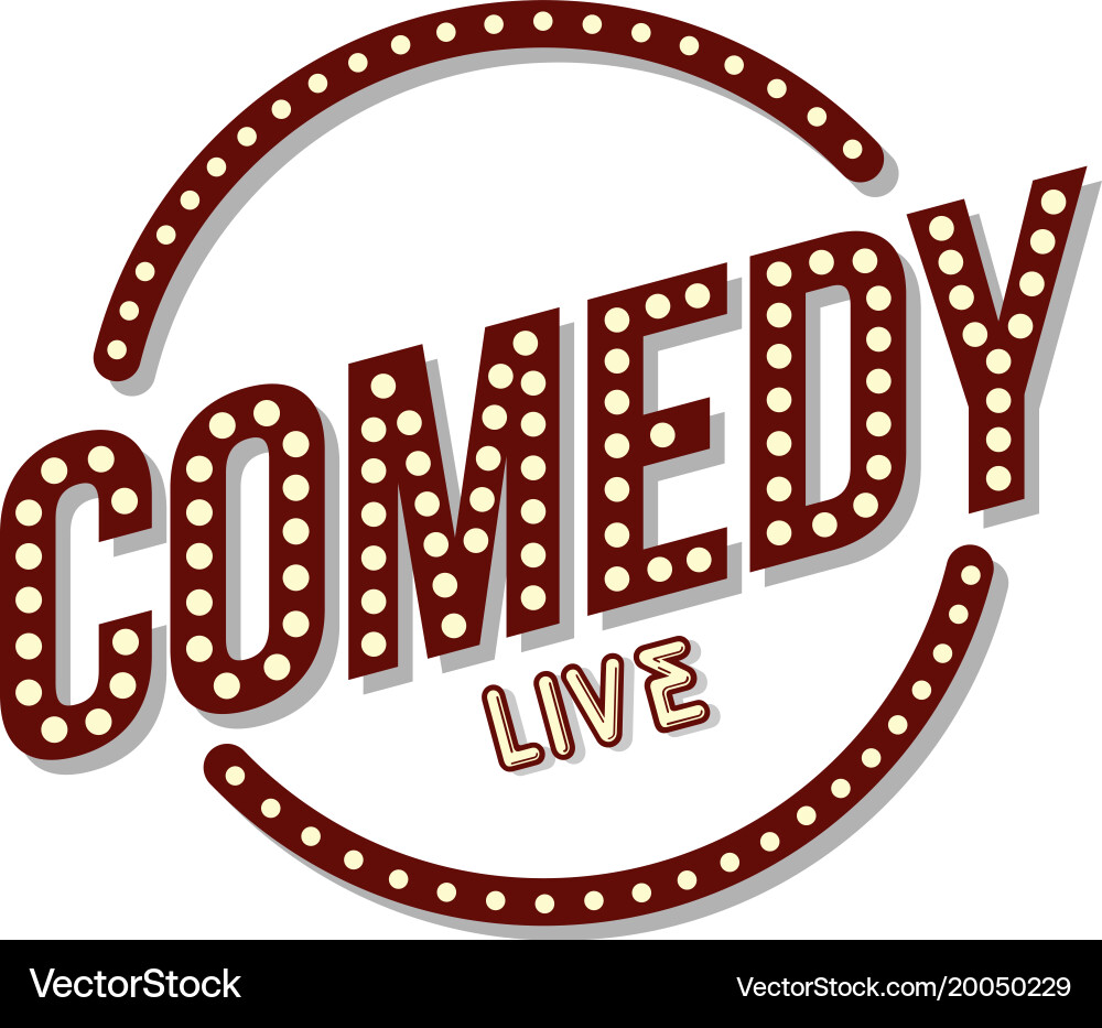 Stand up comedy neon sign lamp Royalty Free Vector Image