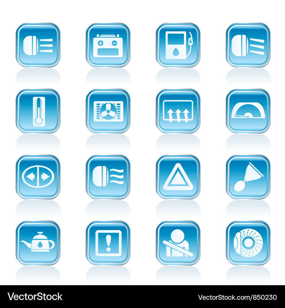 Car dashboard Royalty Free Vector Image - VectorStock