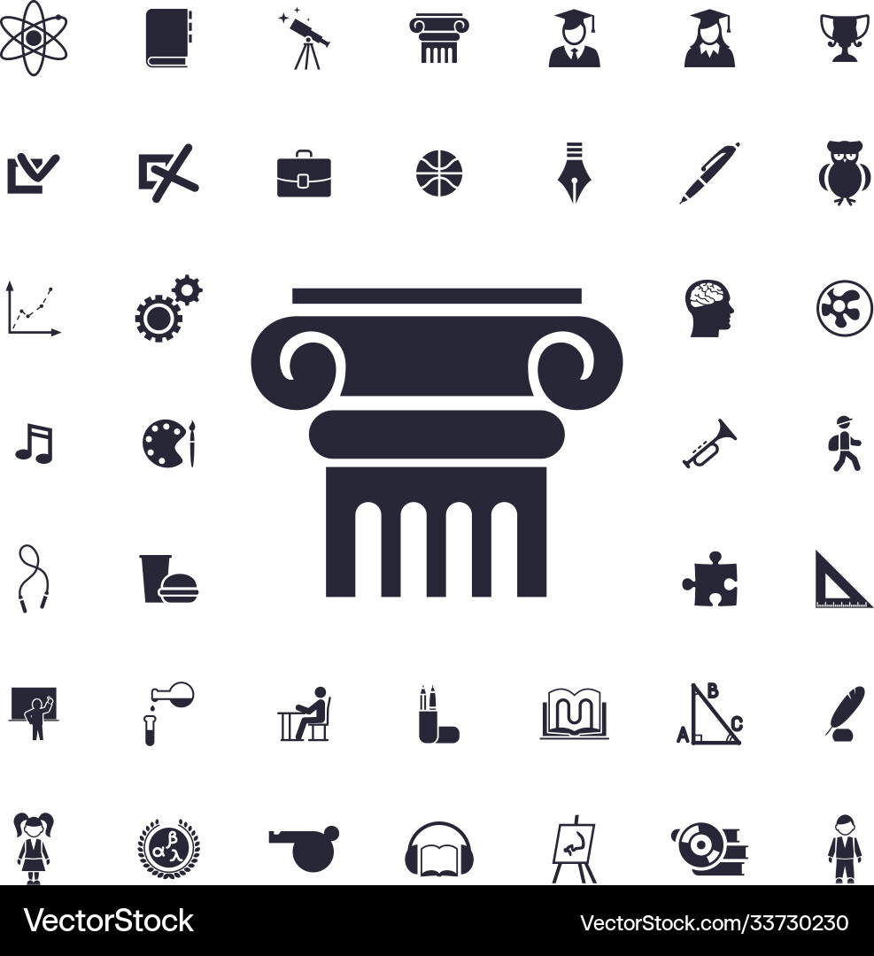 Column icon Royalty Free Vector Image - VectorStock