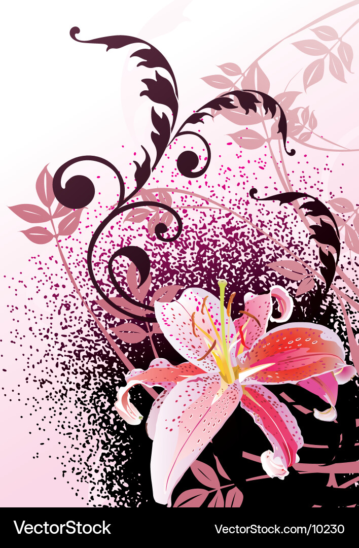 Flower background Royalty Free Vector Image - VectorStock