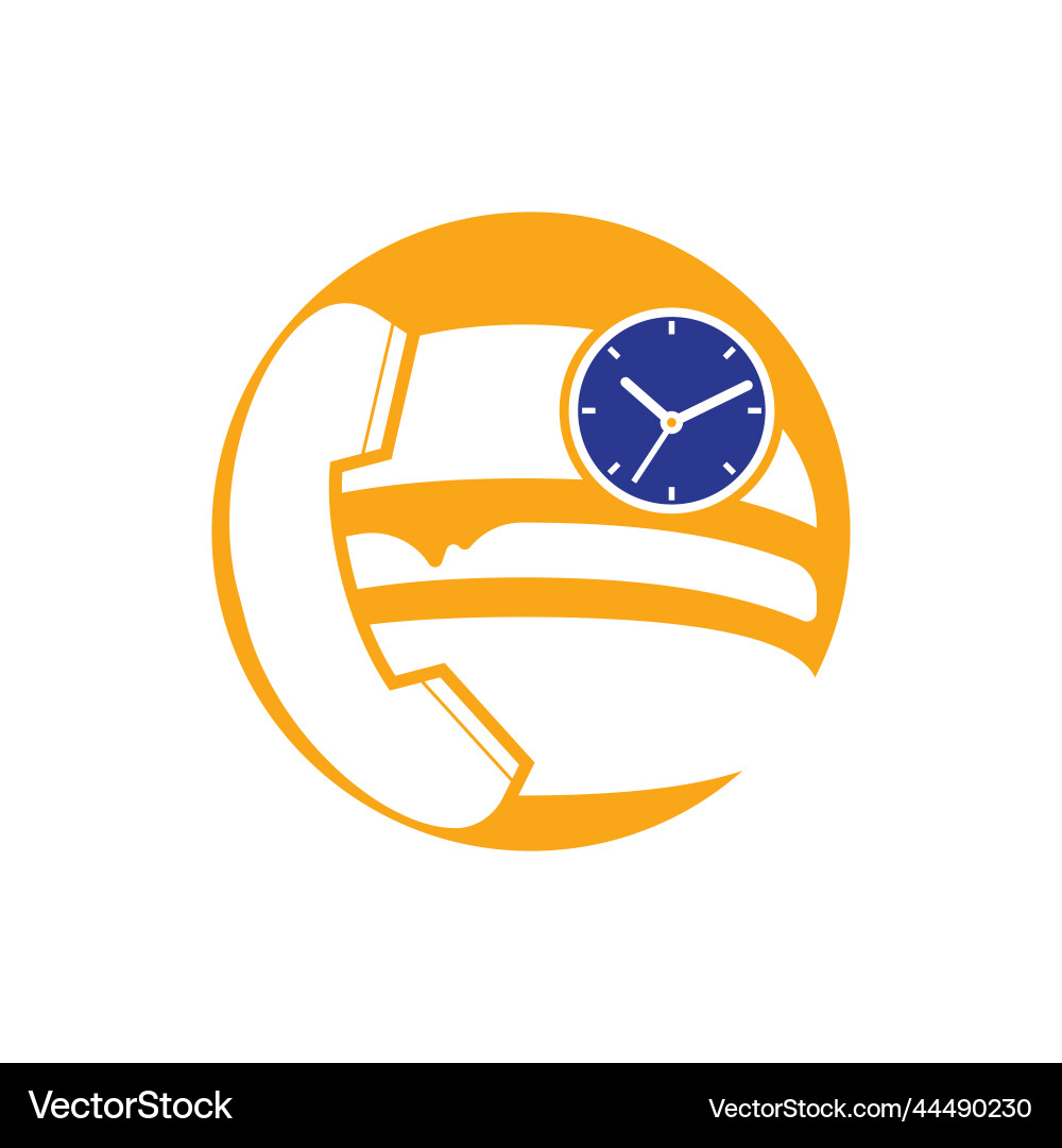 Food call logo design template Royalty Free Vector Image