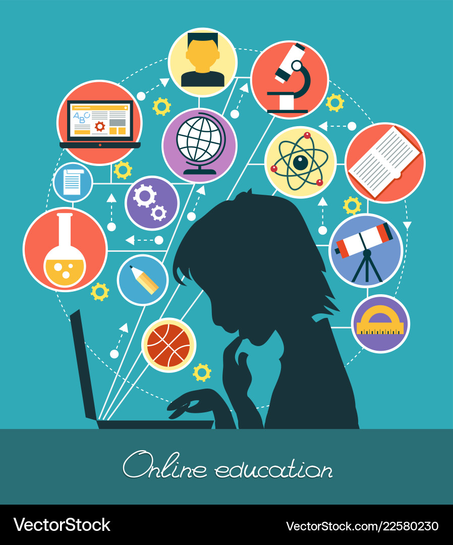 Infographic design of education Royalty Free Vector Image