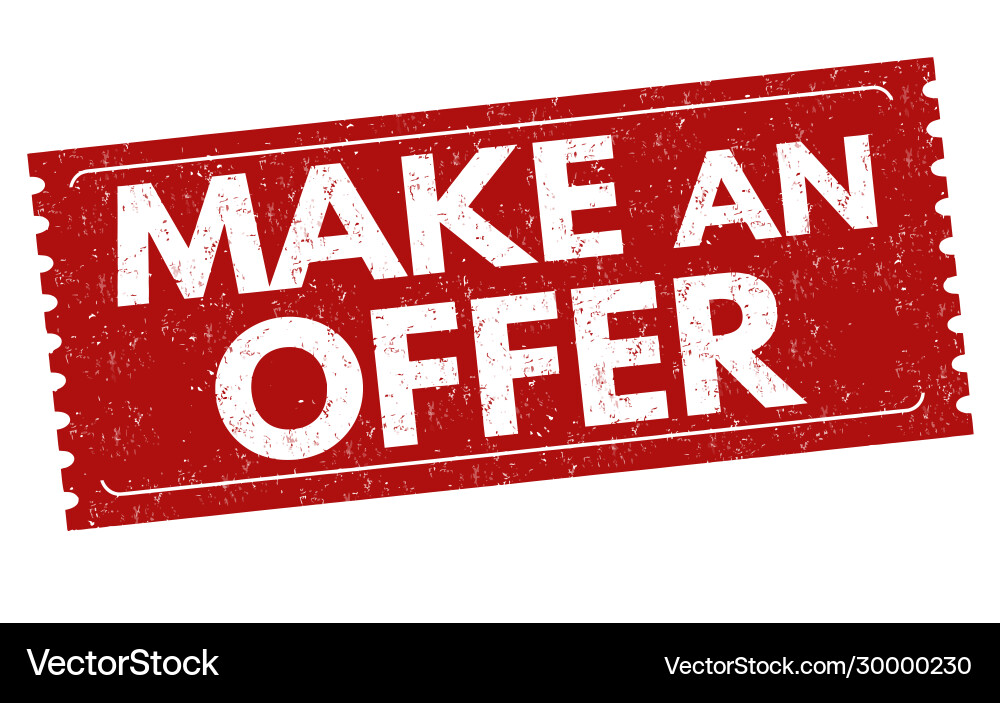 Make an offer sign or stamp Royalty Free Vector Image