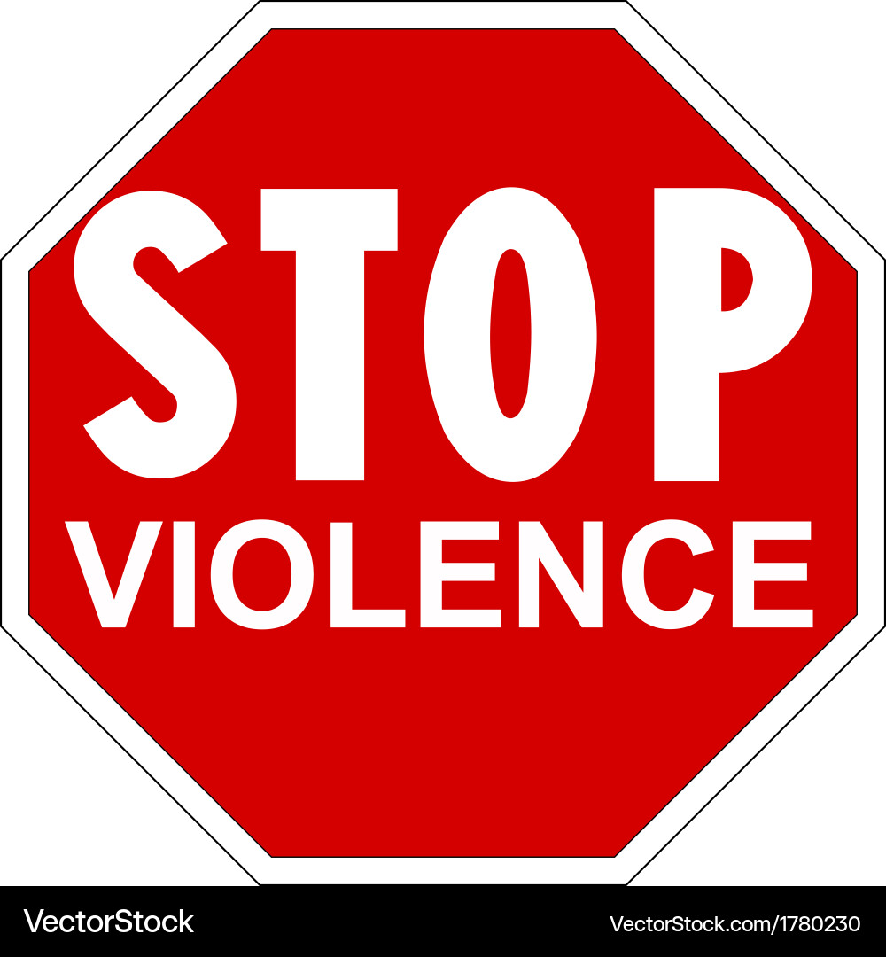 Stop violence Royalty Free Vector Image - VectorStock
