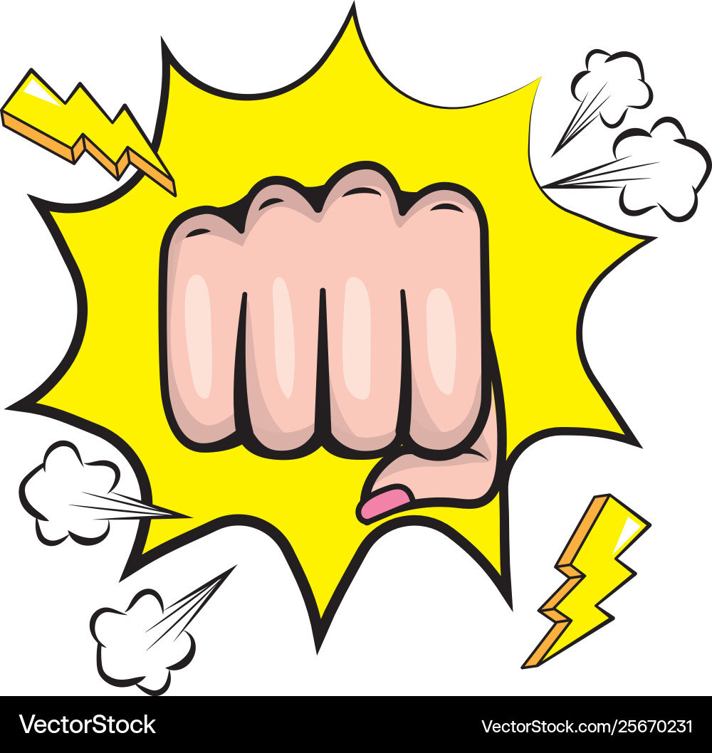 Cartoon Punch Explosion - Retro Pop Art Royalty Free Vector