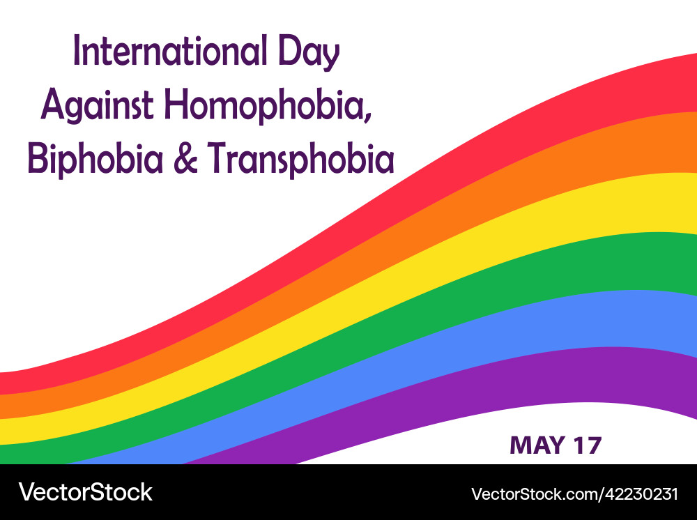 International day against homophobia biphobia Vector Image