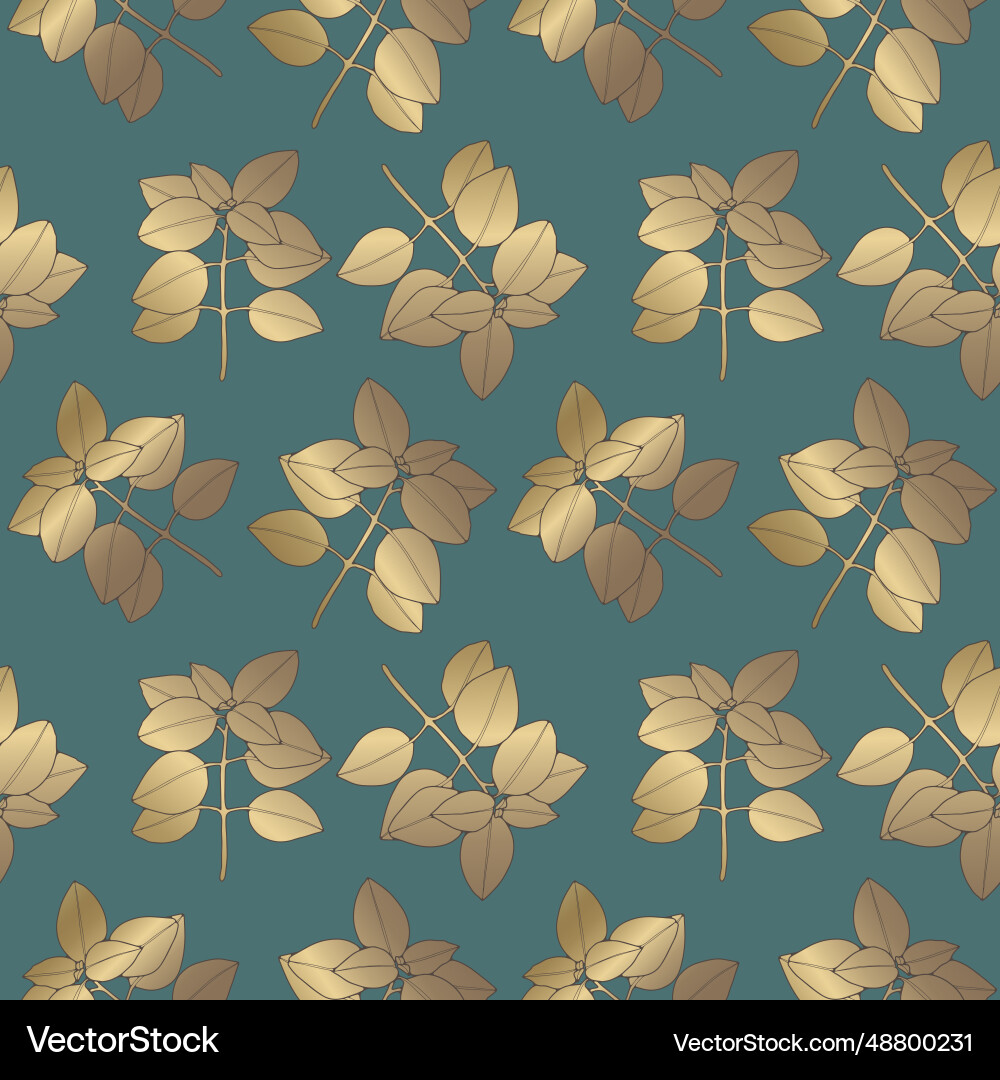 Luxury botanical seamless pattern Royalty Free Vector Image