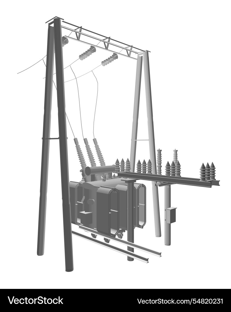 Polygon elektrische Transformator Unterstation Leistung