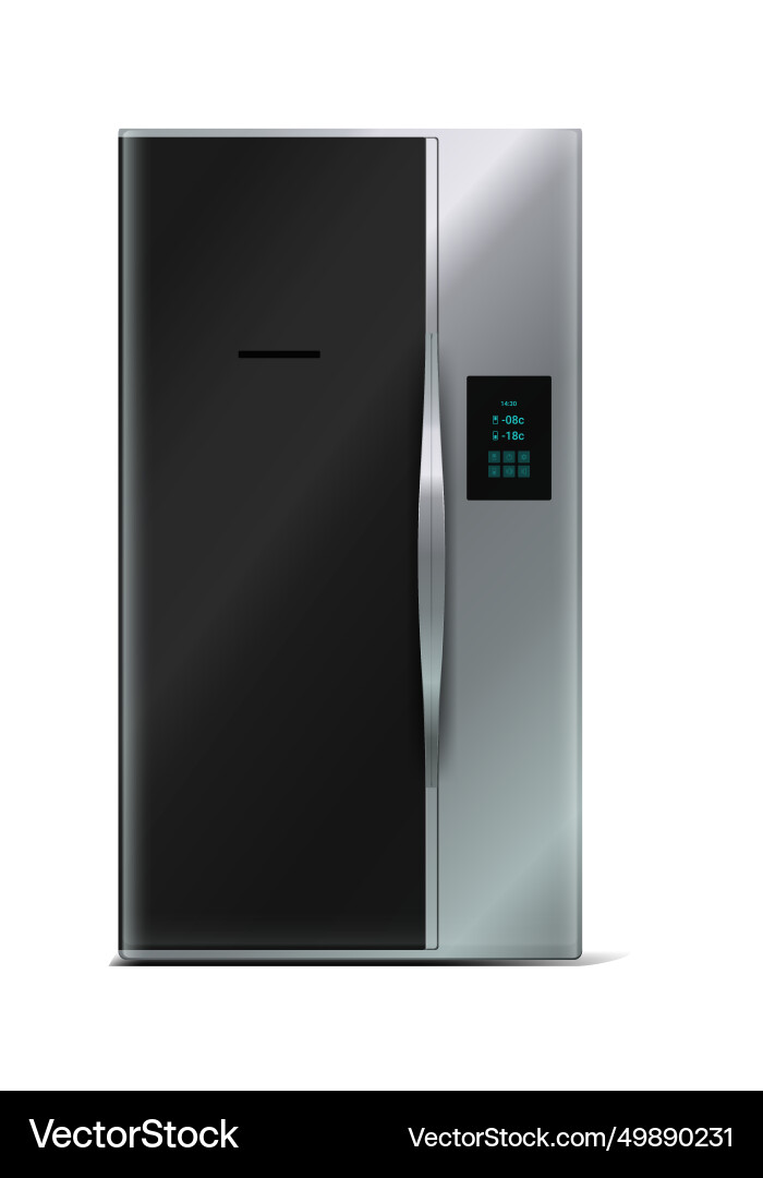 Refrigerator realistic kitchen appliance Vector Image