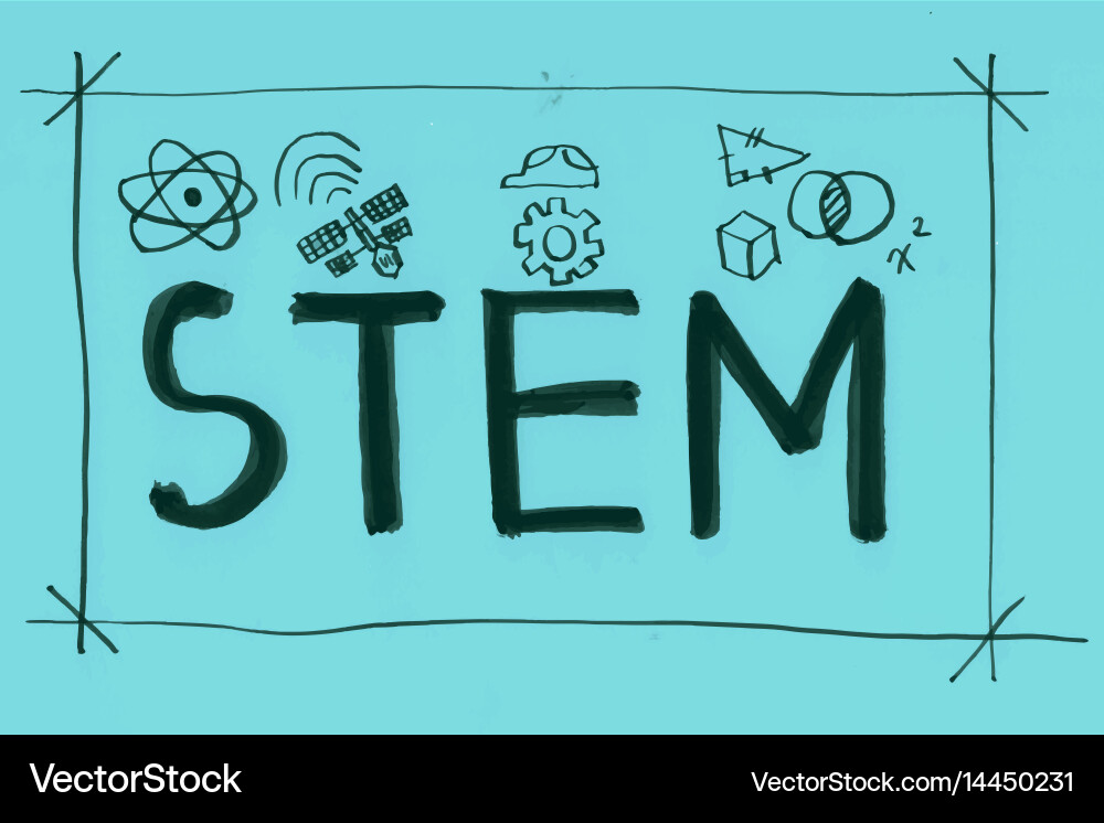 Stem word banner Royalty Free Vector Image - VectorStock