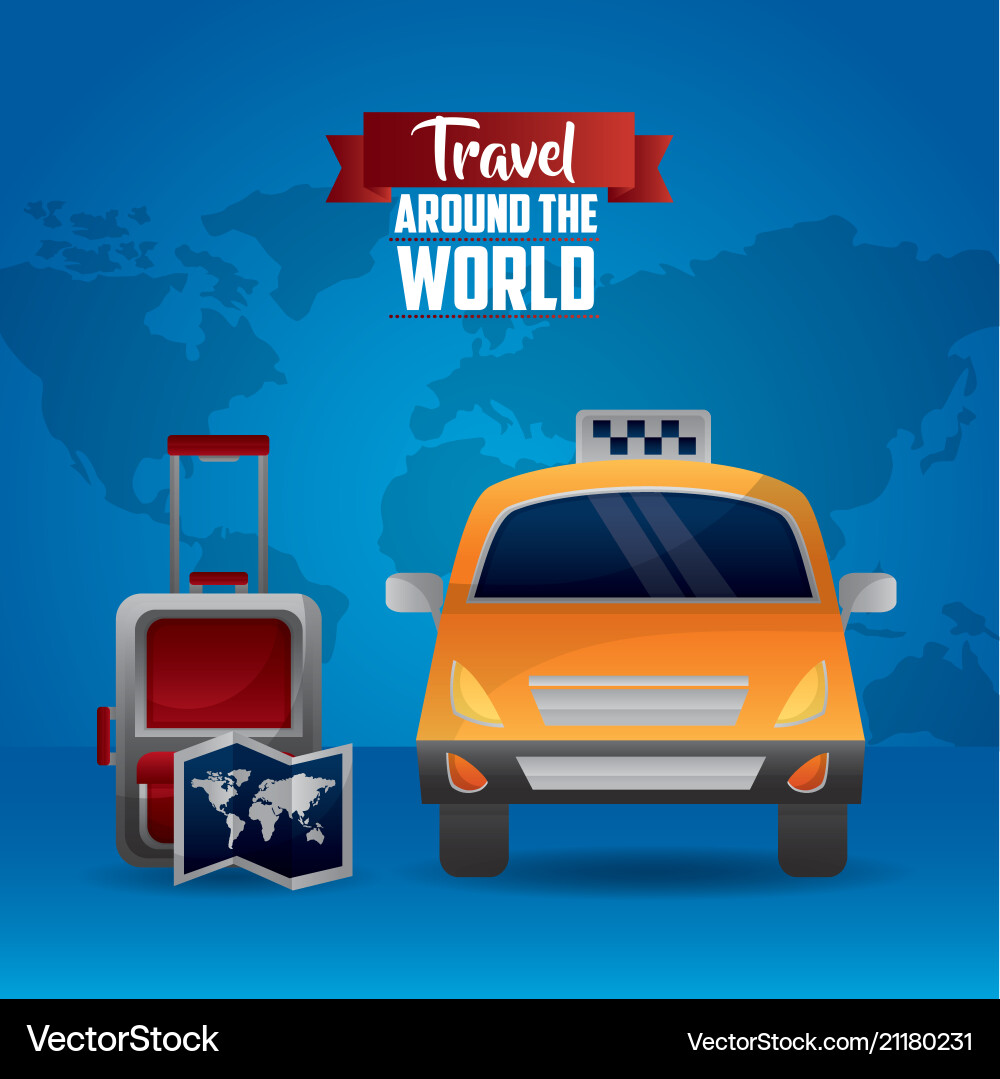 Travel around the word Royalty Free Vector Image