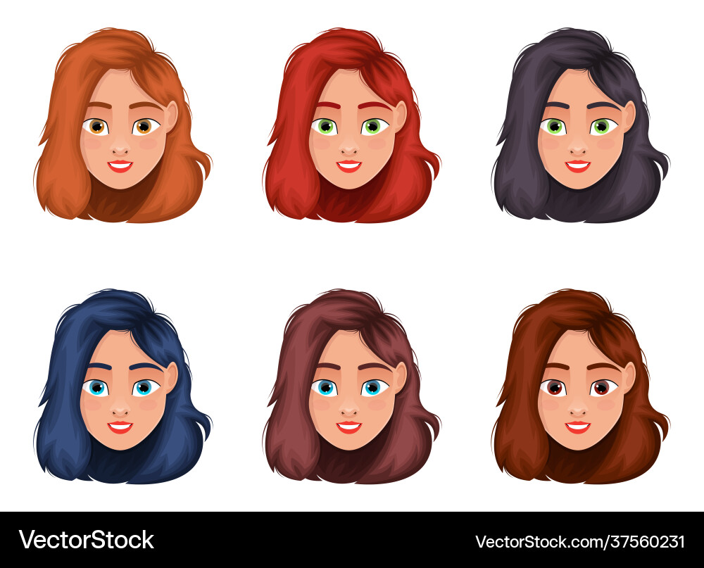 Woman face design isolated on white background Vector Image