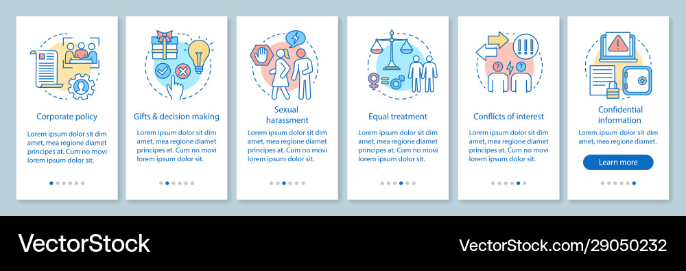 Csr onboarding mobile app page screen template Vector Image Csr onboarding mobile app page screen template Vector Image