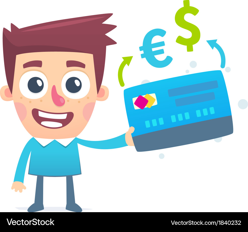 Currency conversion in the online bank Royalty Free Vector