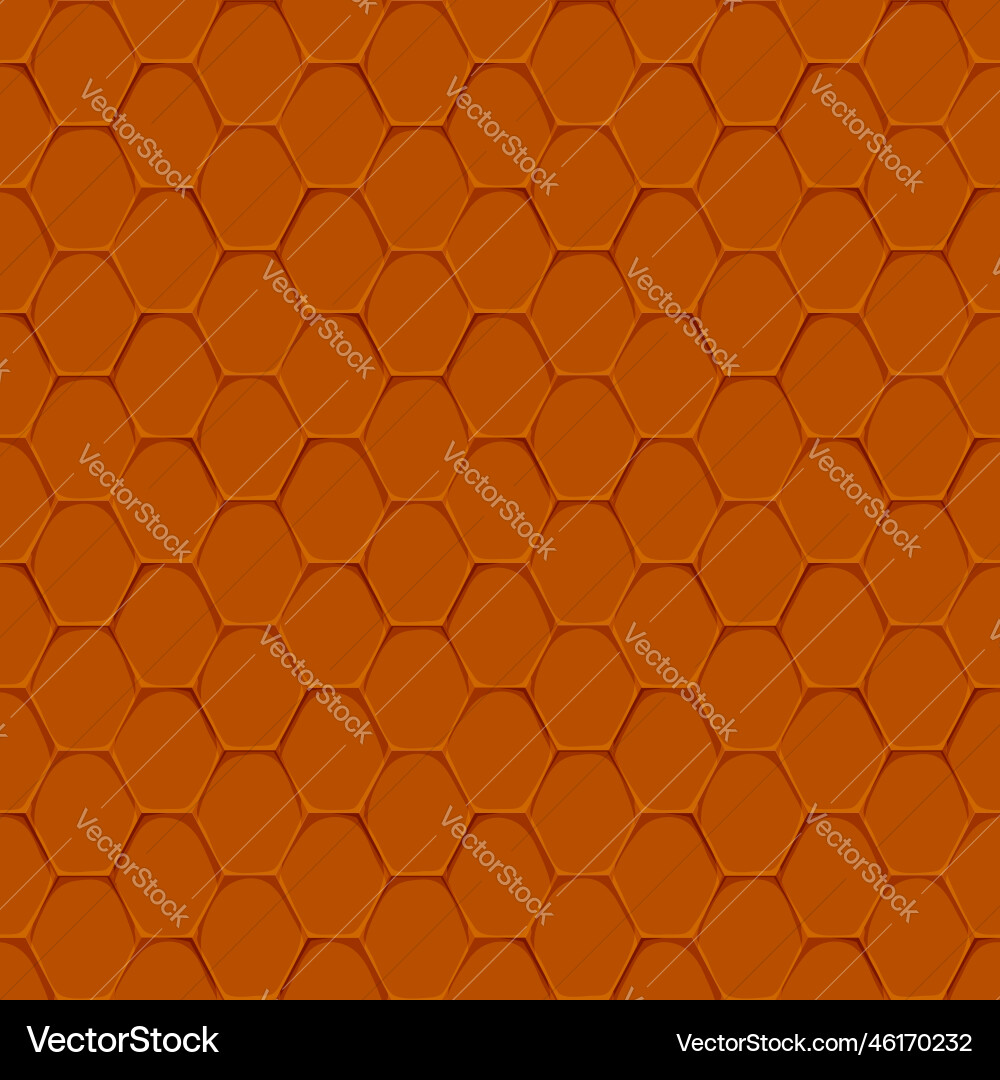 Orange roof tile texture seamless pattern Vector Image