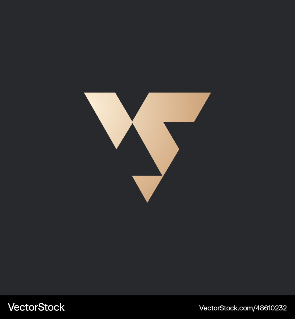 Sv logo design image Royalty Free Vector Image
