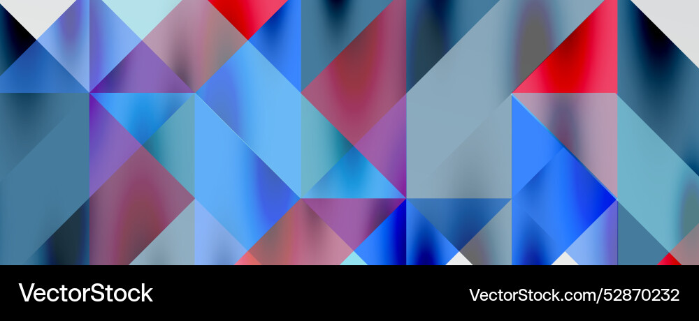 Tech minimal overlapping triangle shapes elements Vector Image