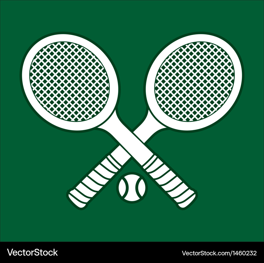 Tennis rackets Royalty Free Vector Image - VectorStock