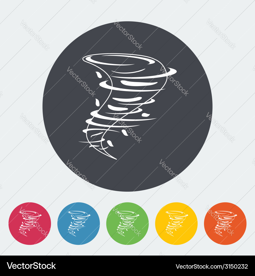 Tornado icon Royalty Free Vector Image - VectorStock