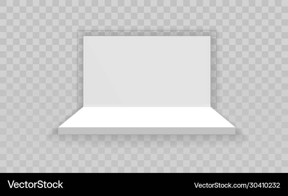 White exhibition booth Royalty Free Vector Image