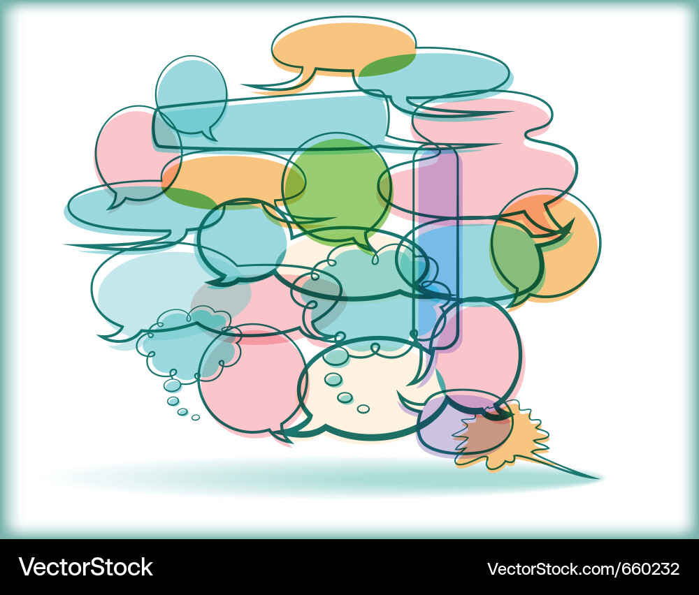 Word balloon jumble Royalty Free Vector Image - VectorStock