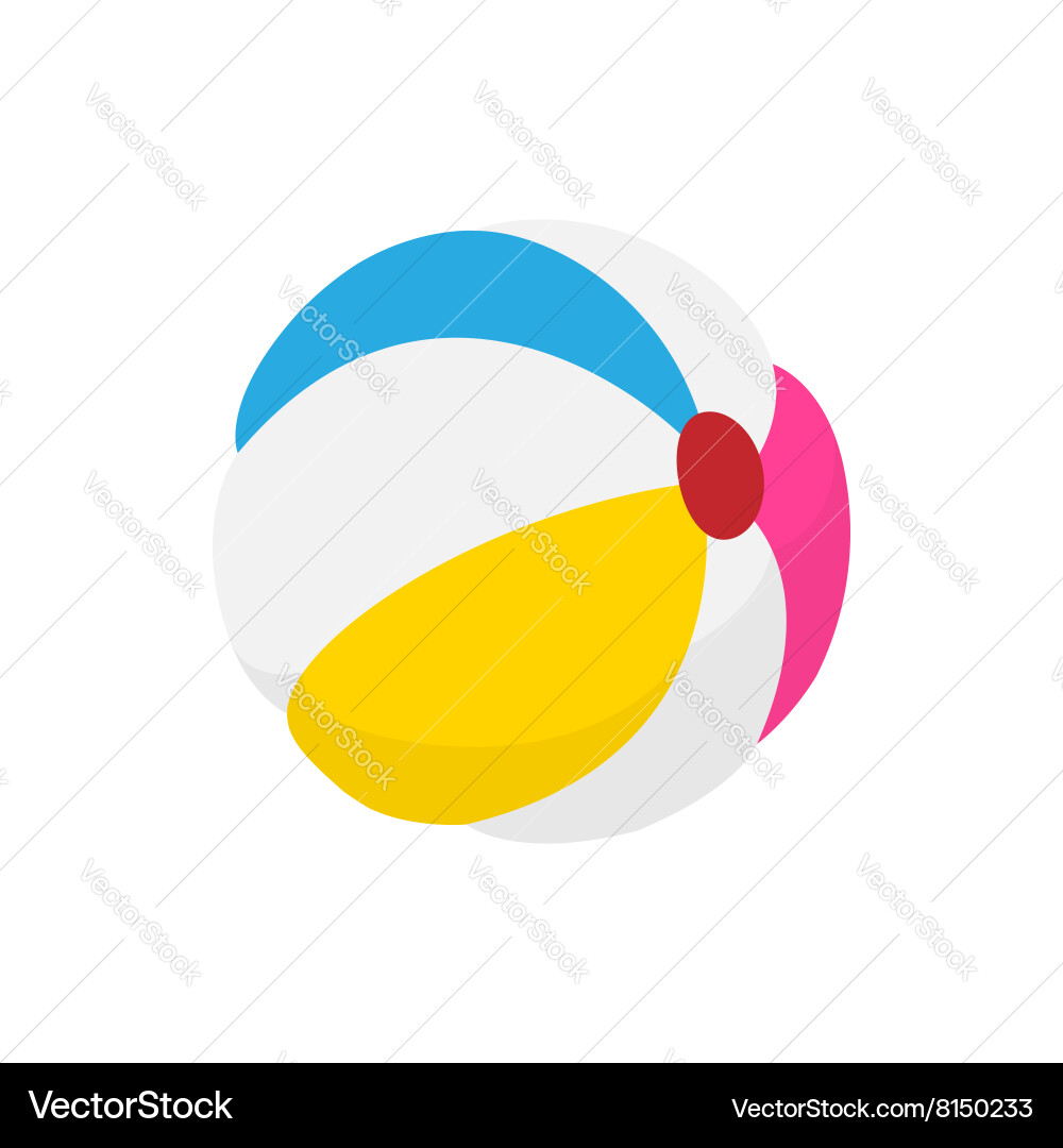 Colorful ball icon cartoon style Royalty Free Vector Image