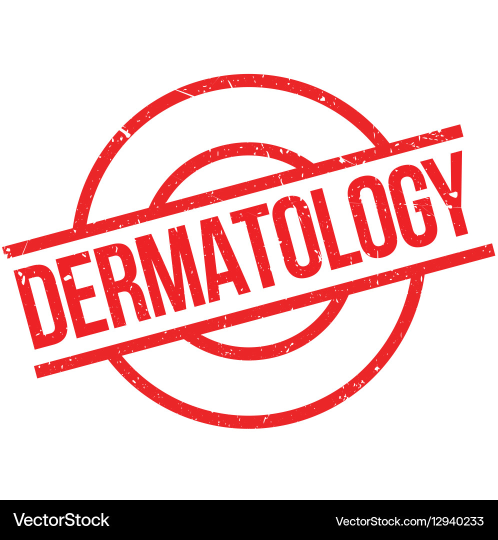 Dermatology rubber stamp Royalty Free Vector Image