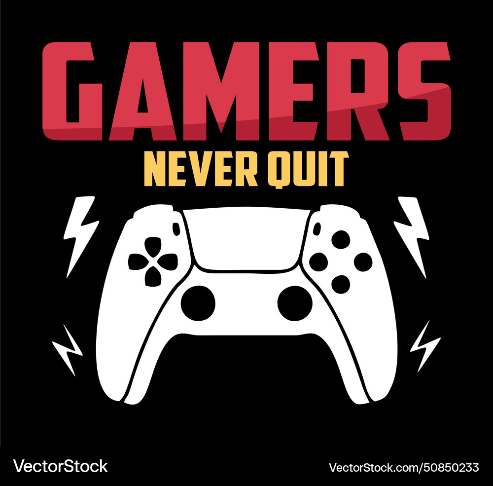 Gaming zone poster for gamer Royalty Free Vector Image