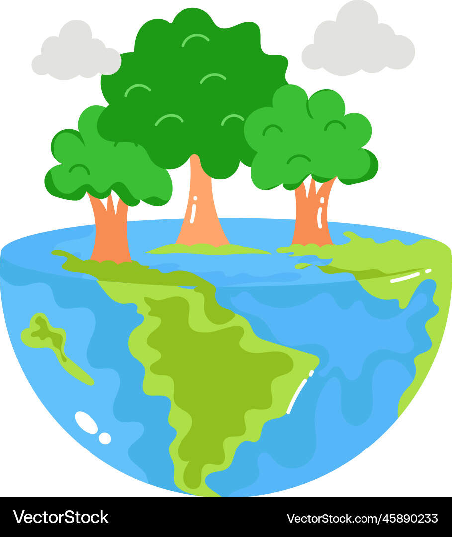 Grow trees Royalty Free Vector Image - VectorStock