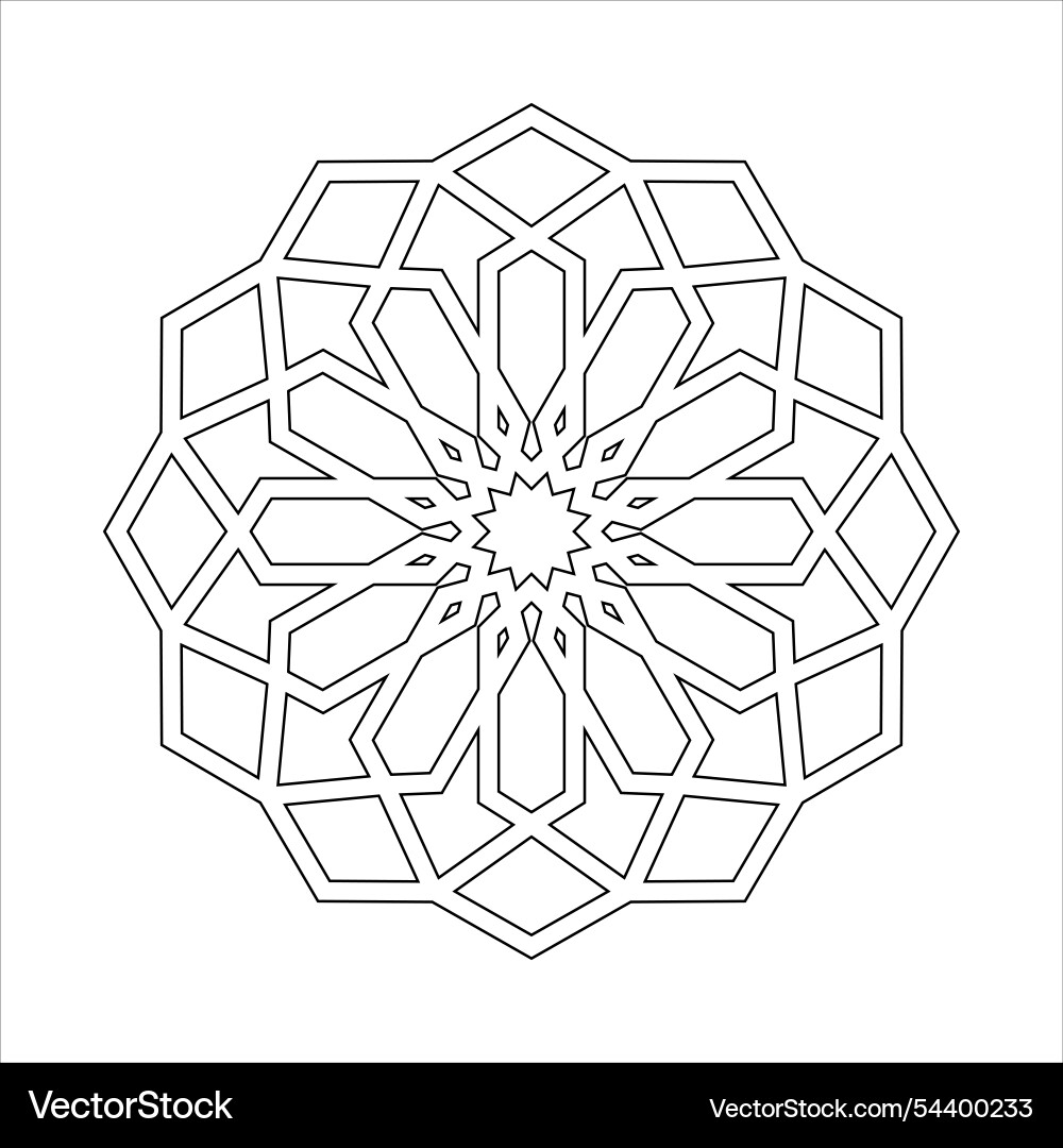 Islamic mandala patterns for creative projects Vector Image