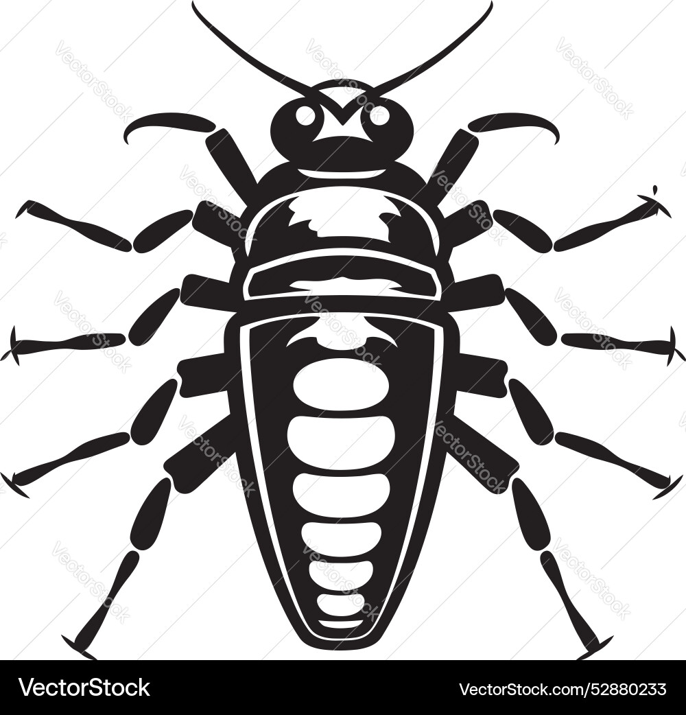 Majestic midnight marvel silverfish insignia Vector Image