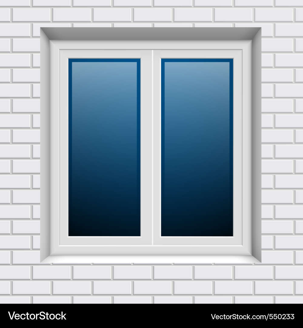 Plastic window Royalty Free Vector Image - VectorStock