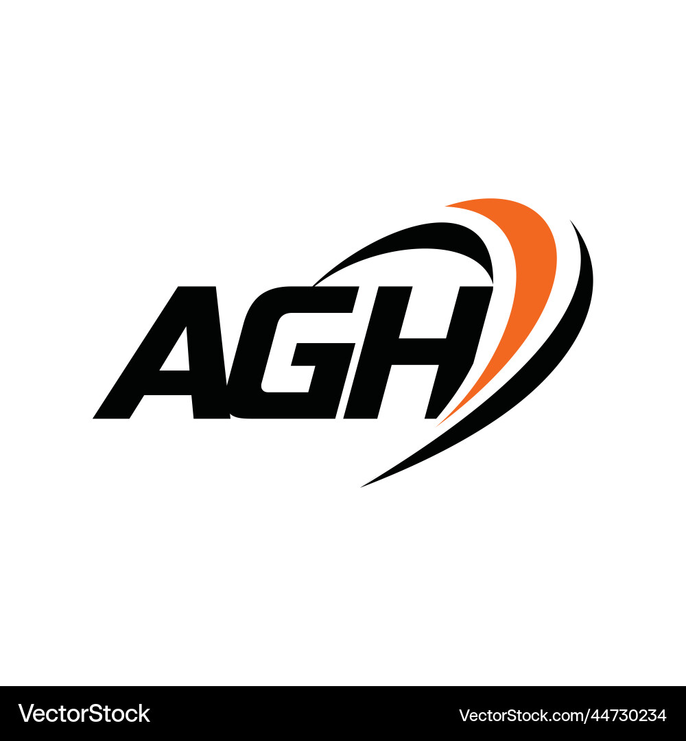 Agh monogram logo Royalty Free Vector Image - VectorStock