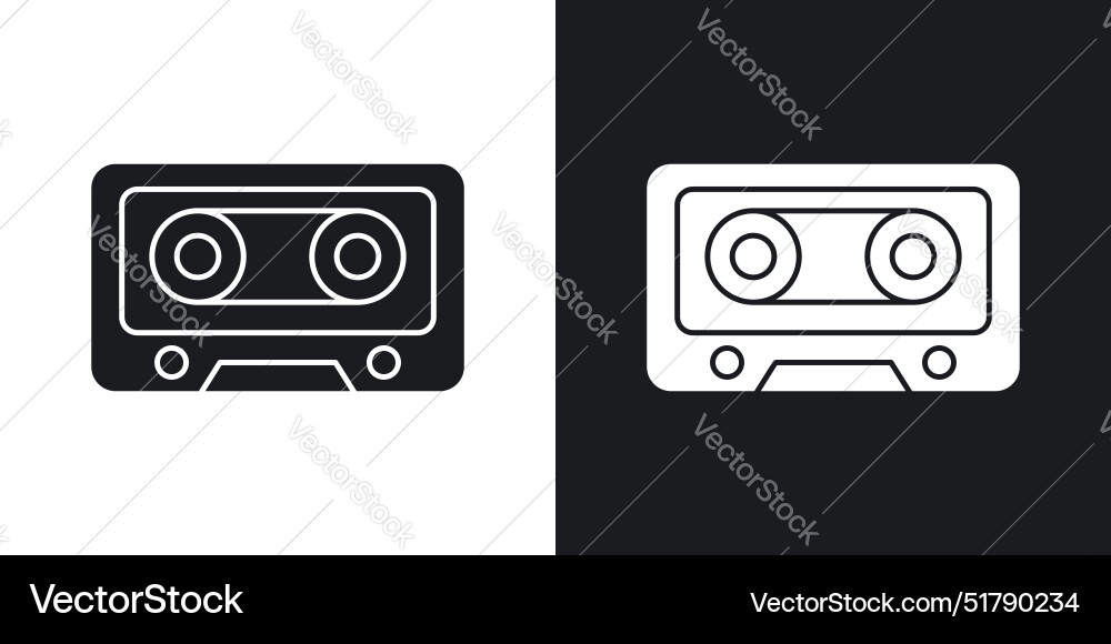 Cassette tape icon Royalty Free Vector Image - VectorStock