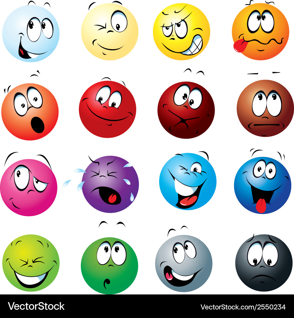 Color balls Royalty Free Vector Image - VectorStock