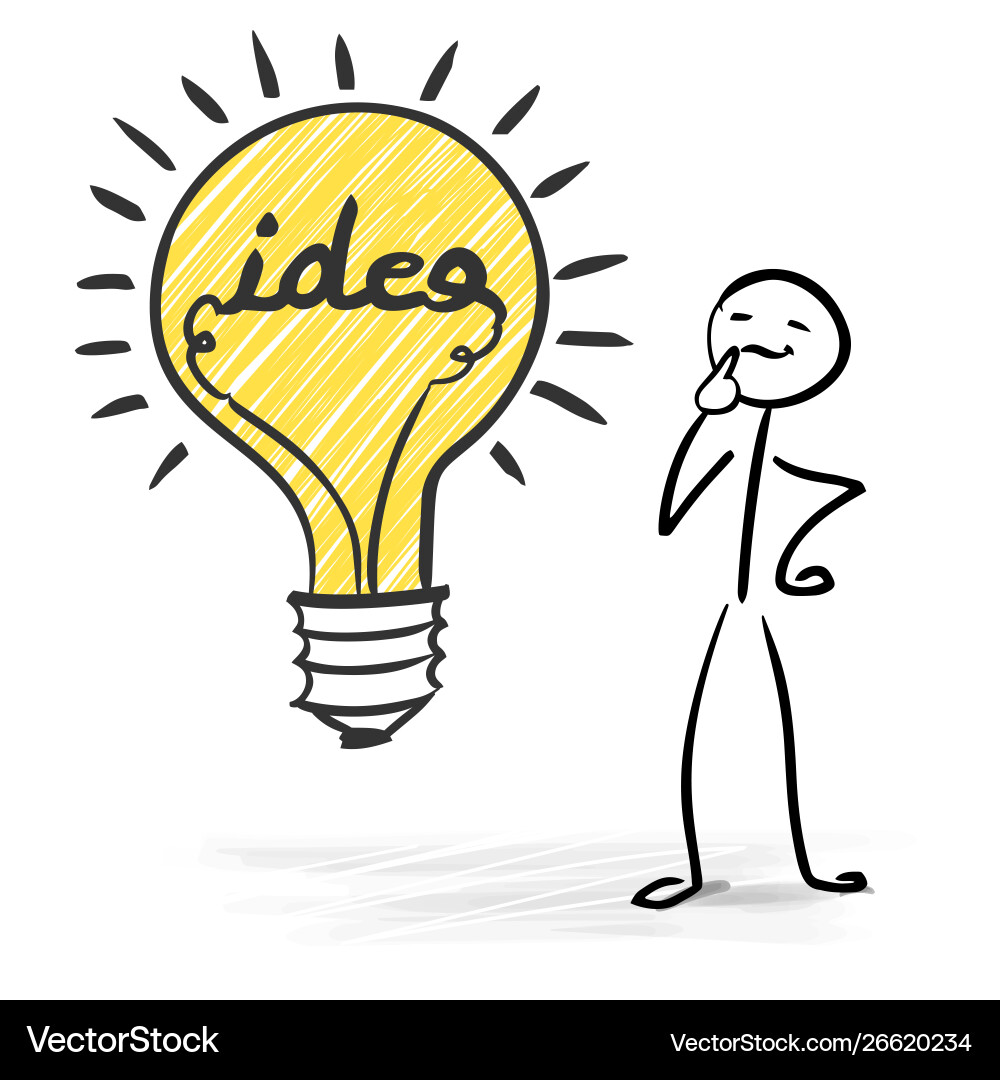 Creative Idea Spark Royalty Free Vector Image - VectorStock