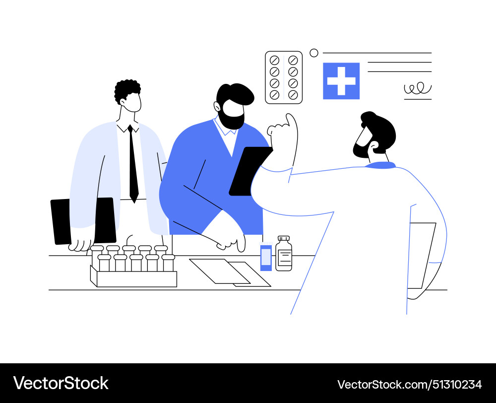 Medical patent abstract concept Royalty Free Vector Image